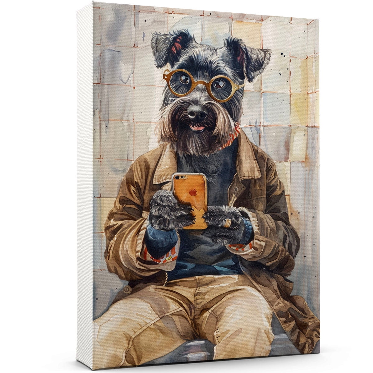 Giant Schnauzer Dog Poster Print Bathroom Decor - Giant Schnauzer Dog ...
