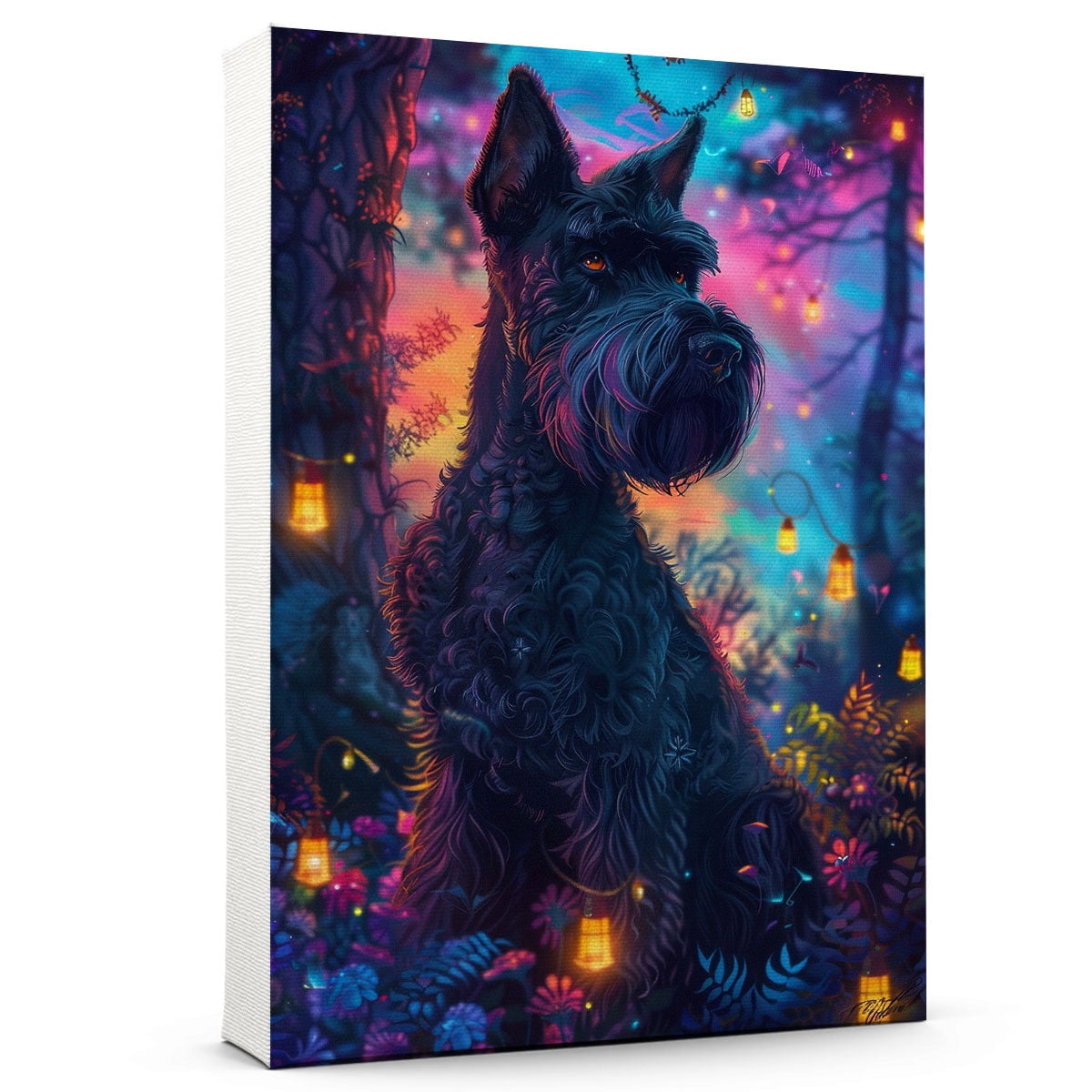 Giant Schnauzer Dog Poster Unframe Wall Art & Decor , Giant Schnauzer ...