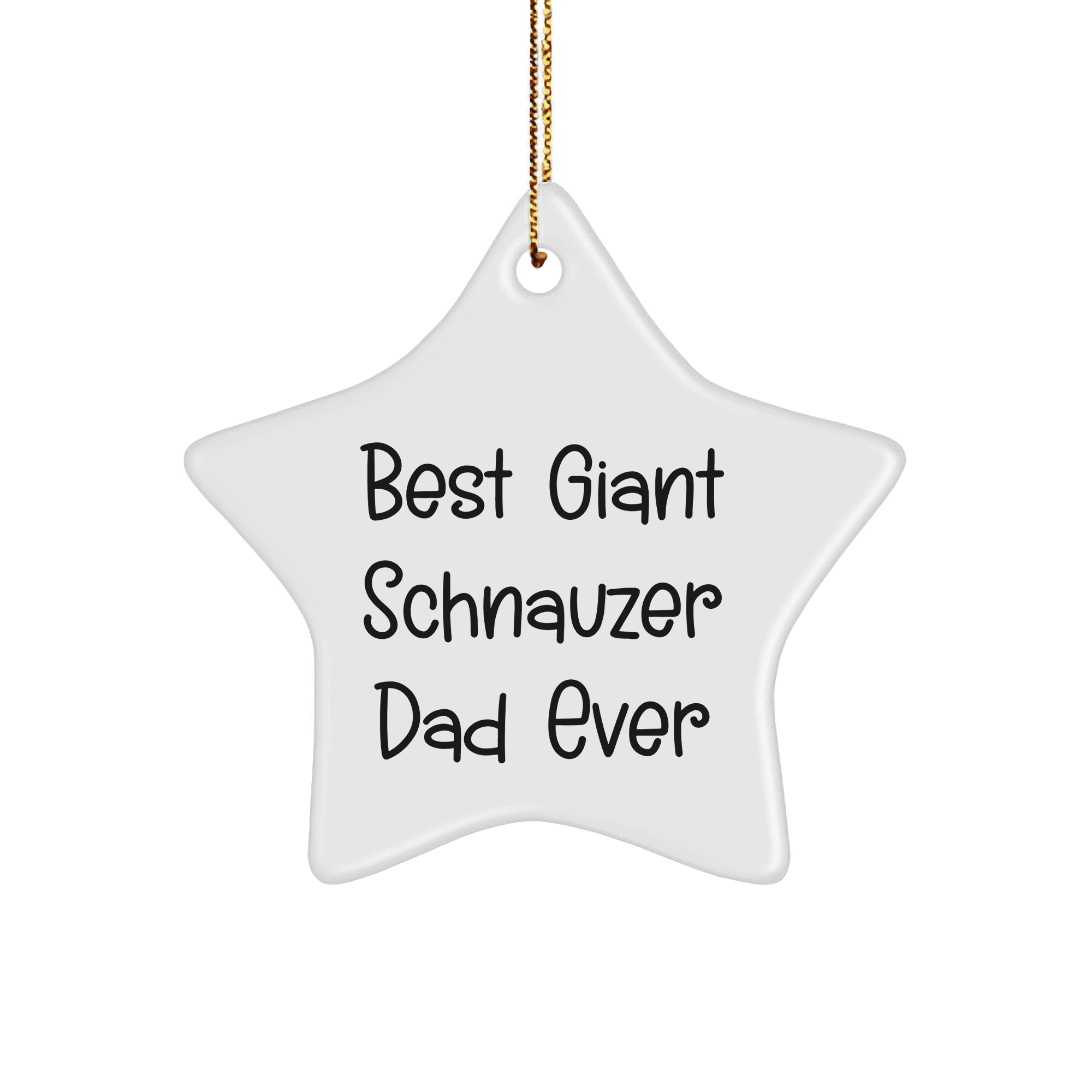 Giant Schnauzer Dog Star Ornament Gifts from Men to Best Dad Ever ...