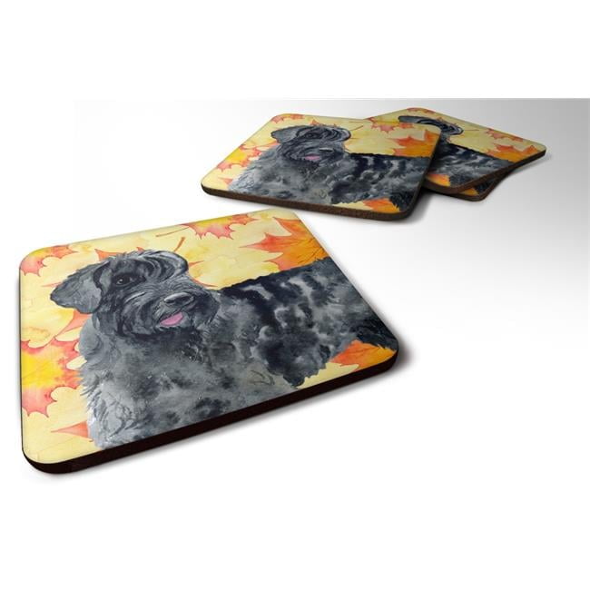 Giant Schnauzer Fall Foam Coaster, 3.5 x 3.5 in. - Set of 4 - Walmart.com