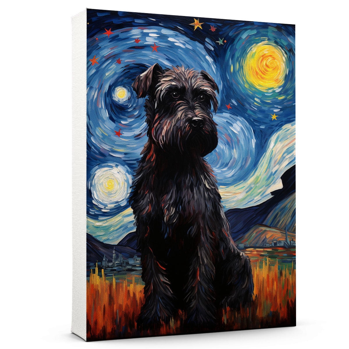 Giant Schnauzer Paintings Canvas for Wall Decorations - Paintings ...
