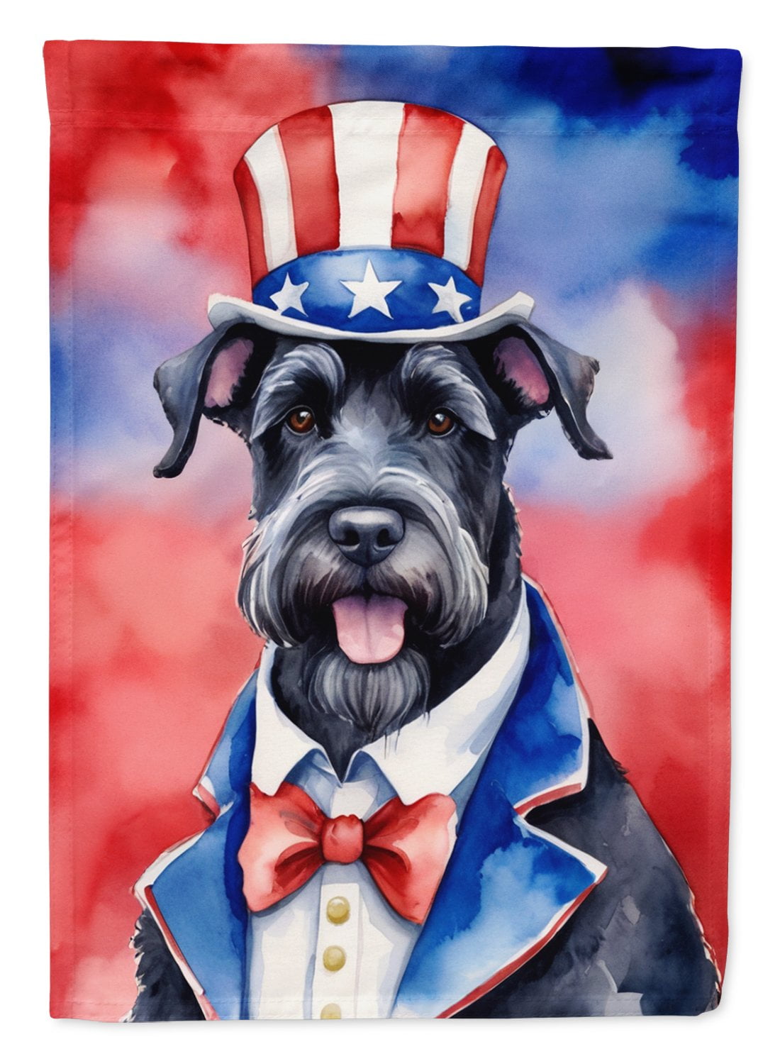 Giant Schnauzer Patriotic American House Flag - Walmart.com
