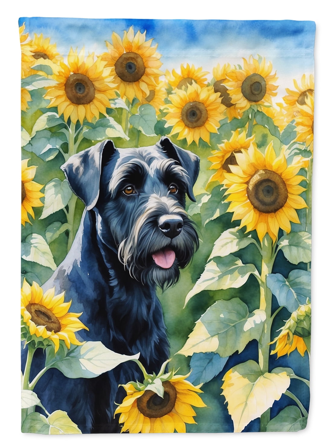 Giant Schnauzer in Sunflowers Garden Flag 11.25 in x 15.5 in - Walmart.com
