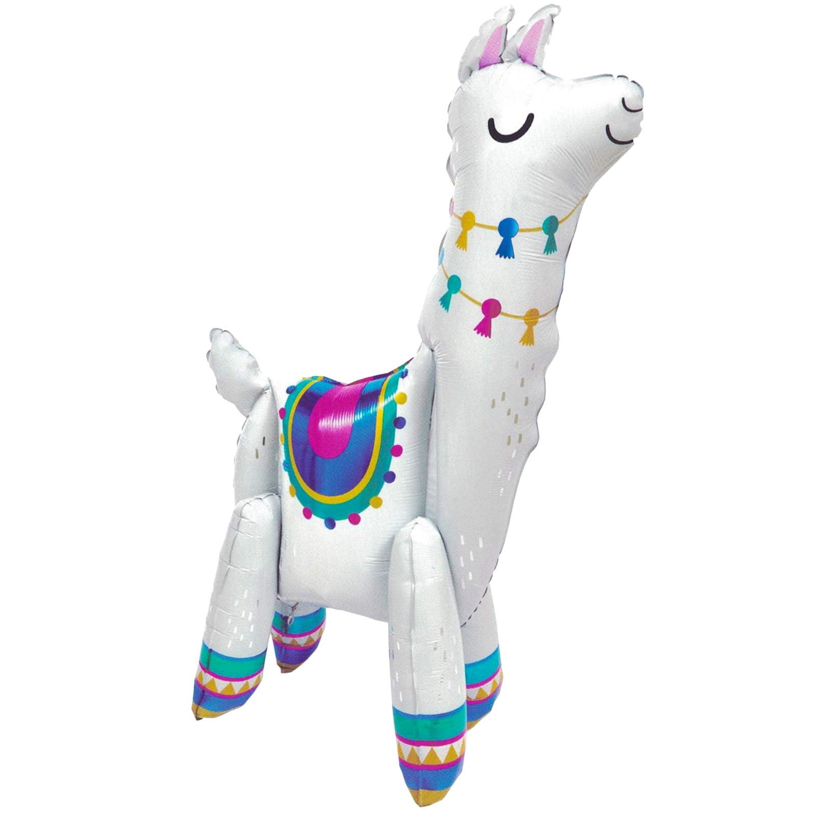 Giant Self-Standing 3D Llama Balloons Mylar Llama Birthday Party ...