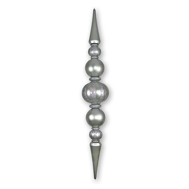 Giant Shatterproof Finial Ornament, Silver - Walmart.com