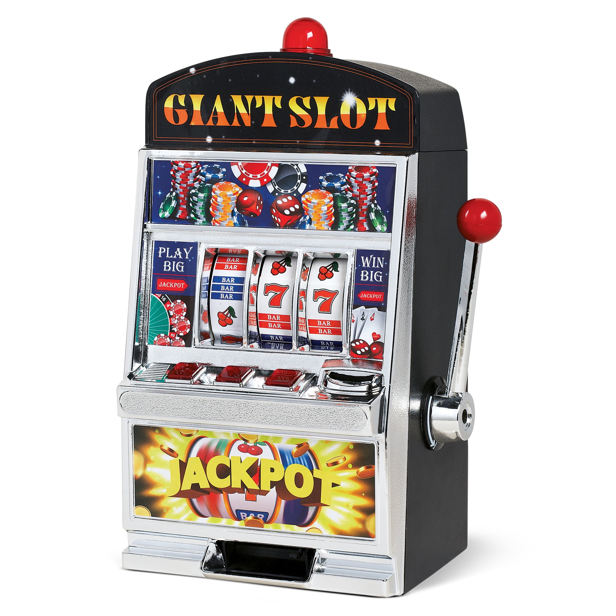Collections Etc Giant Slot Machine Bank with Lights and Bells - Fun ...