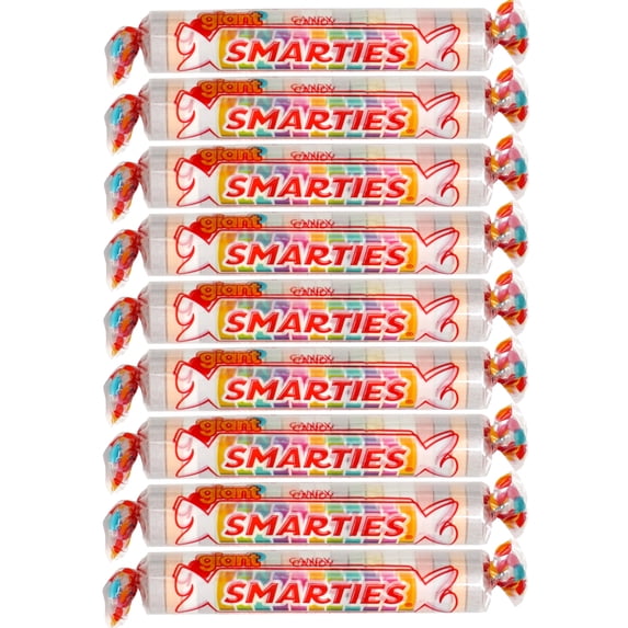 The Hampton Popcorn & Candy Company, Giant Smarties Candy Rolls, 9 Pack ...