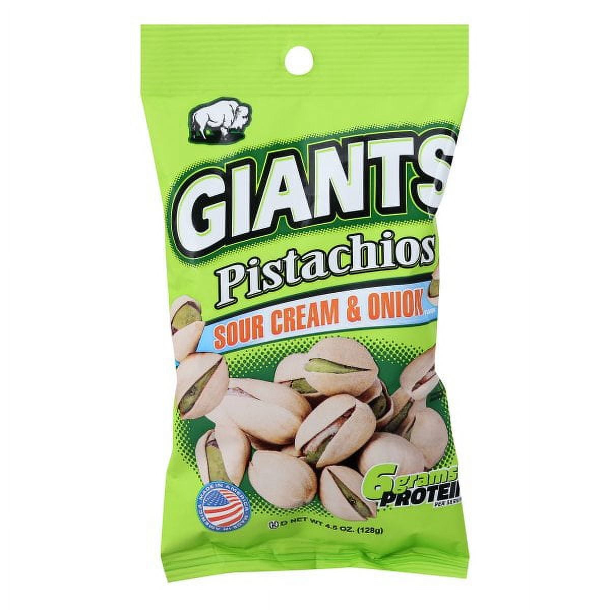 Giant Snacks Sour Cream & Onion Pistachios, 4.5 oz - Walmart.com