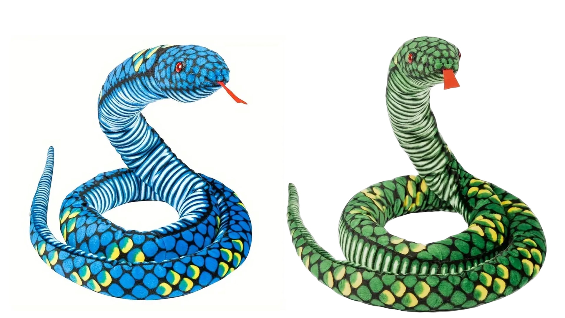 Giant Snake Stuffed Animal, 110 inch(9 Feet) Large Snake Lifelike Jumbo ...