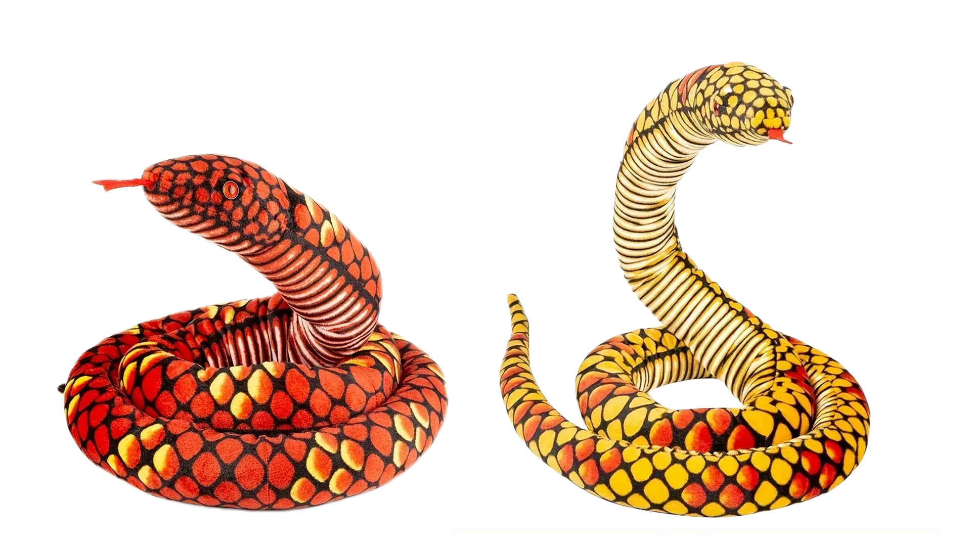 Giant Snake Stuffed Animal, 110 inch(9 Feet) Large Snake Lifelike Jumbo ...