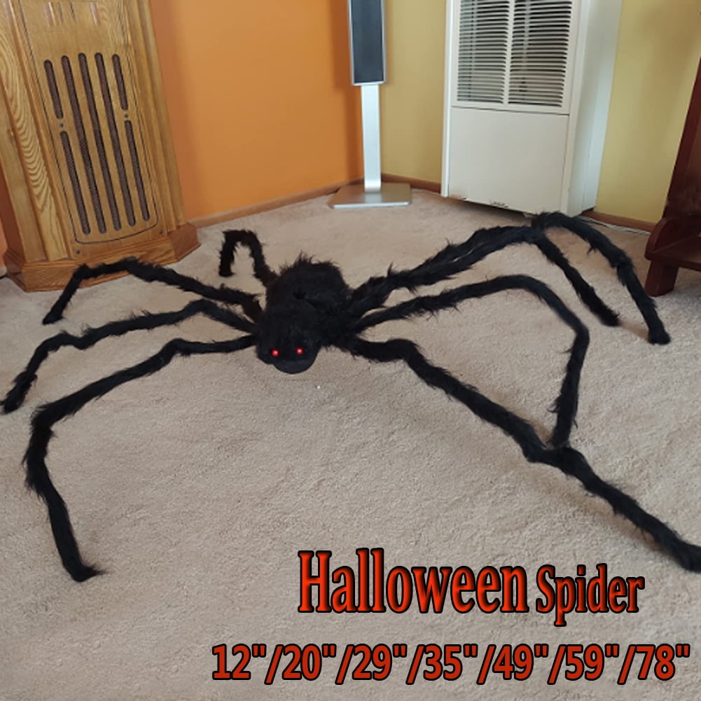 Giant Spider Halloween Big Spider Decoration Fake Scary Black Long Legs ...