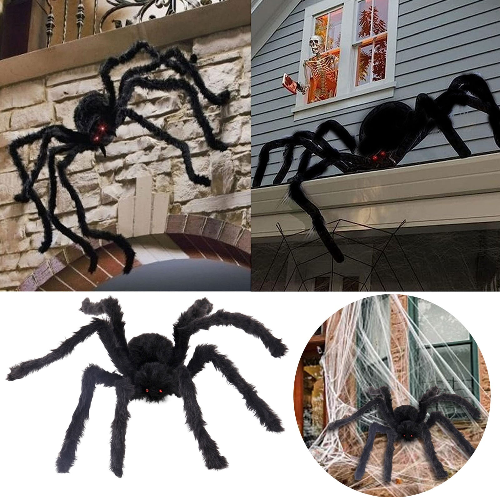 Giant Spider Halloween Decorations, Outdoor Halloween Decoration Fake ...