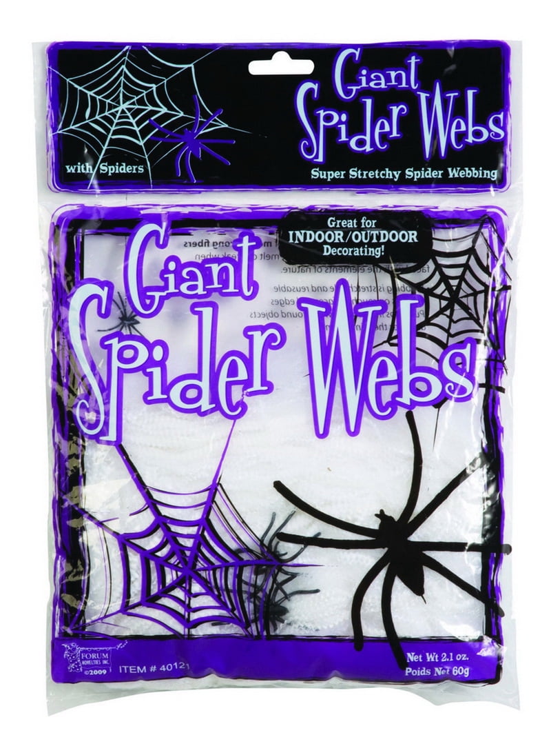 Giant Spider Webs-White 2Oz Halloween Decoration - Walmart.com