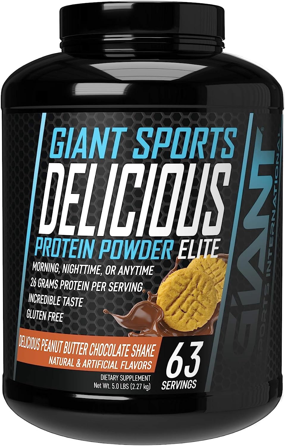 Giant Sports Delicious Elite - 24g of Whey Protein Powder with Muscle ...