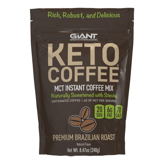 Giant Sports Keto Coffee, Complete Coffee Mix with MCTs, Brazilian ...