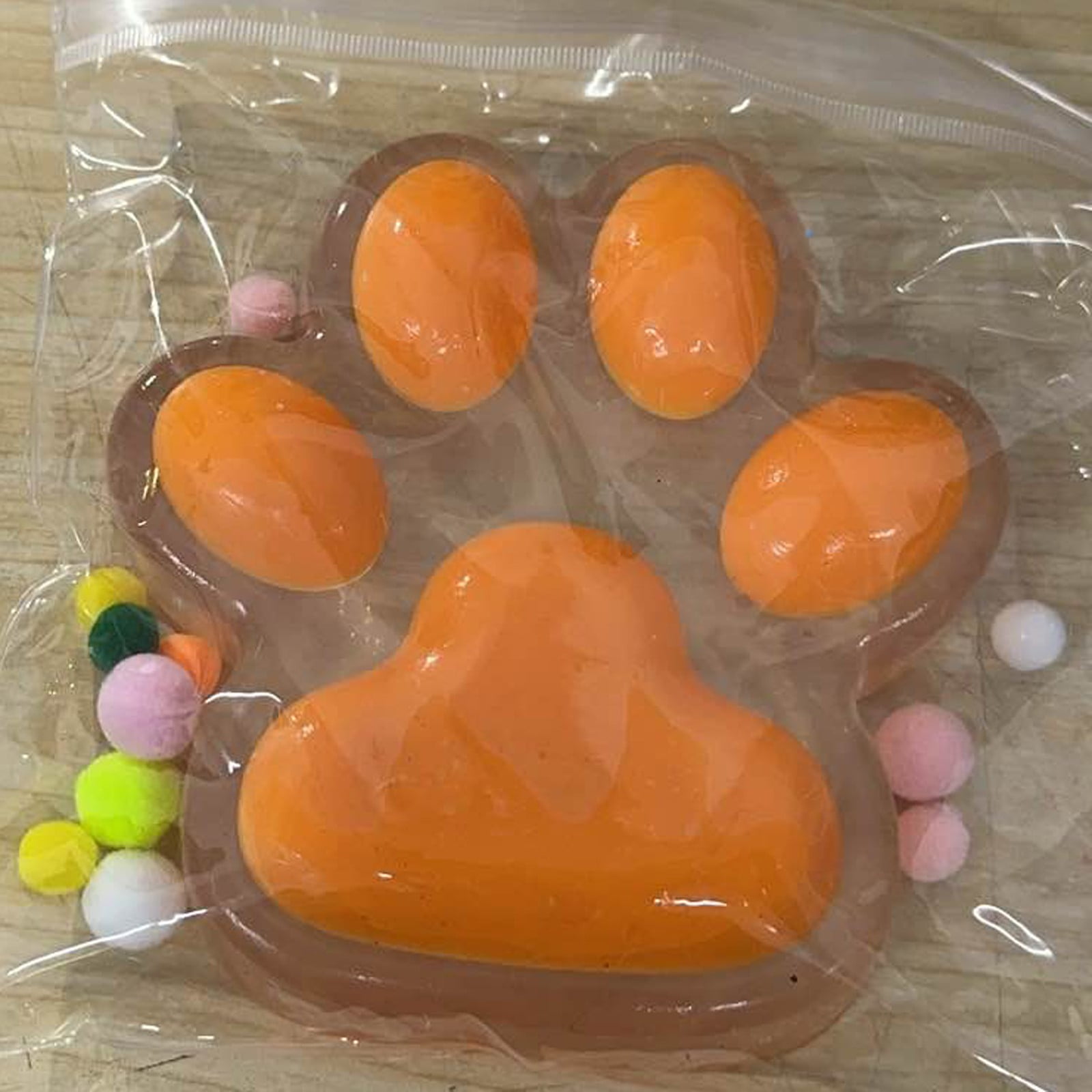 Giant Squeeze Cat Paw Stress Relief Toy - Large Silicone Fidget Toy for ...