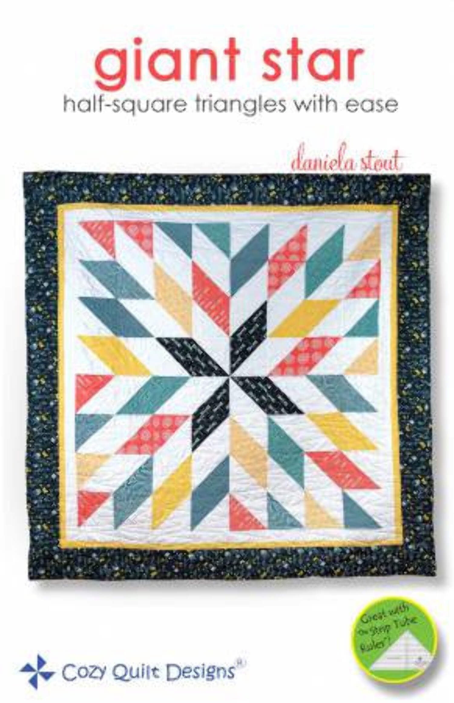 Giant Star Quilt Pattern by Cozy Quilt Designs - Walmart.com