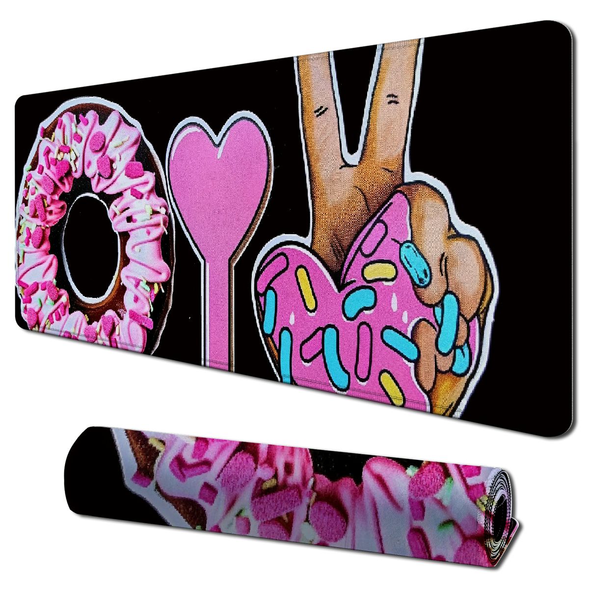 Giant Strawberry Doughnut - Rectangular Mouse Pad - Mouse Pad - Fun ...