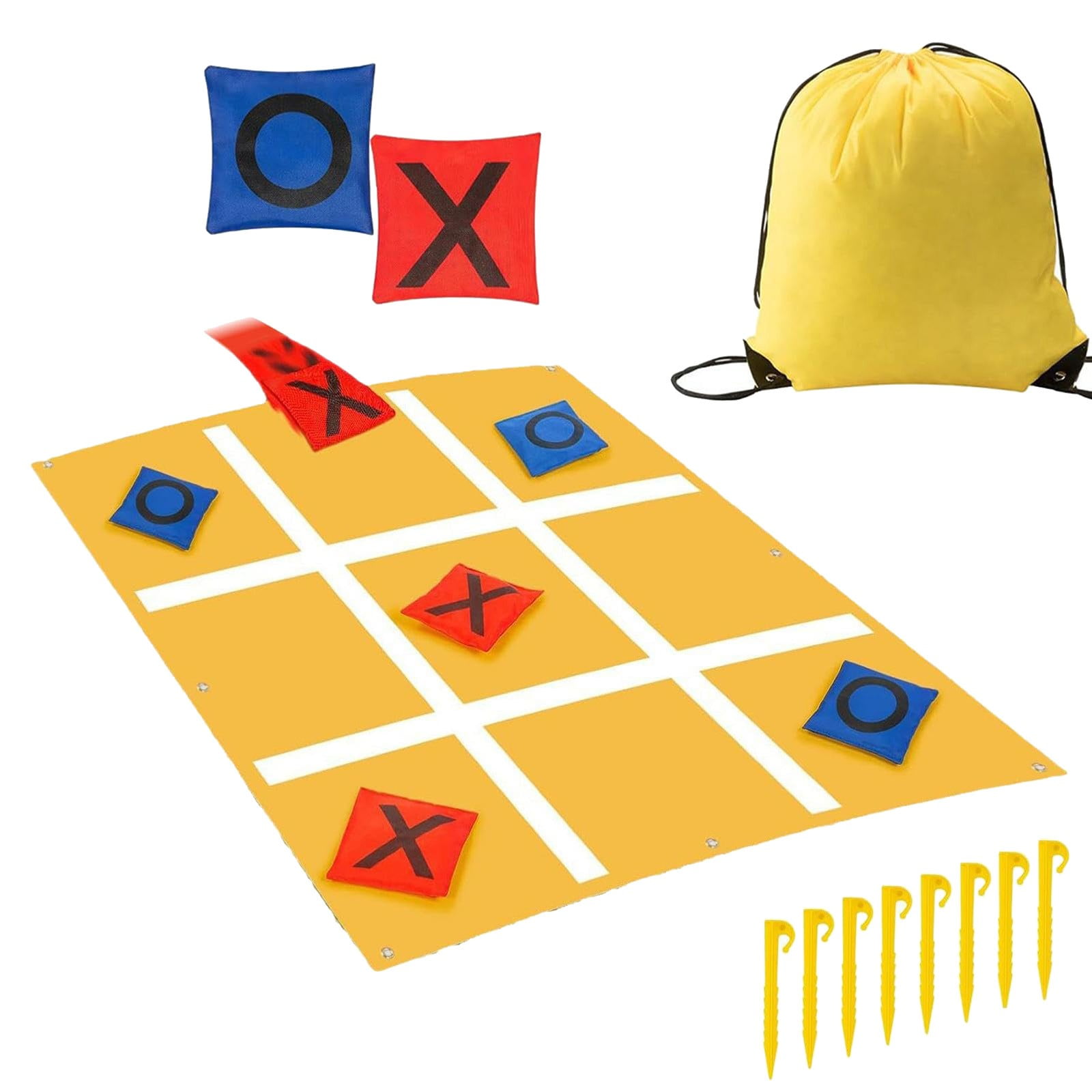 Giant Tic-Tac-Toe Bean Bag Toss Game For Kids, Families Outdoor Fun ...