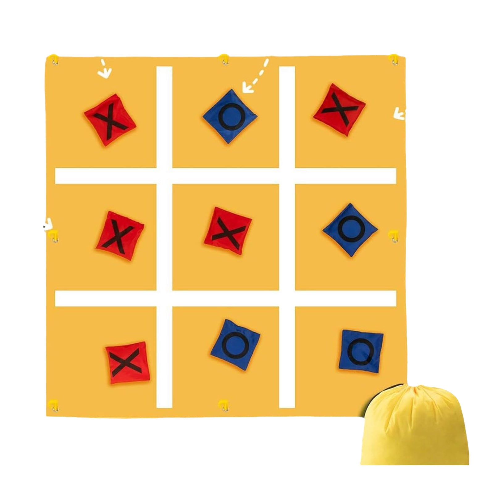 Giant Tic Tac Toe Strap Game Indoor Outdoor, 3 Ft X 3 Ft Portable Tic ...
