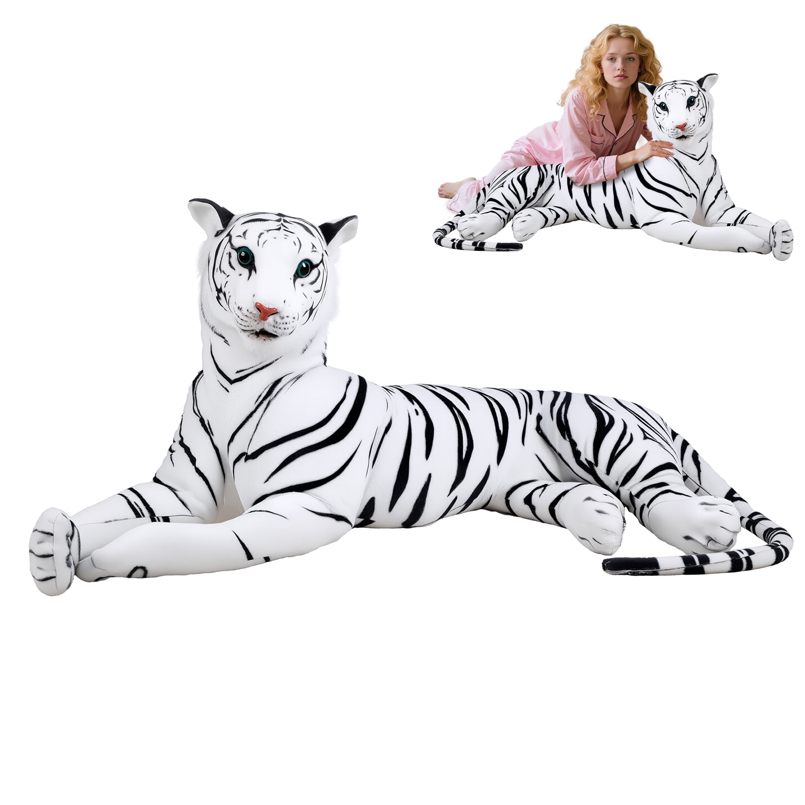 Giant Tiger Pillow, Life Size Tiger Toy, Lifesize Stuffed Animal Doll ...