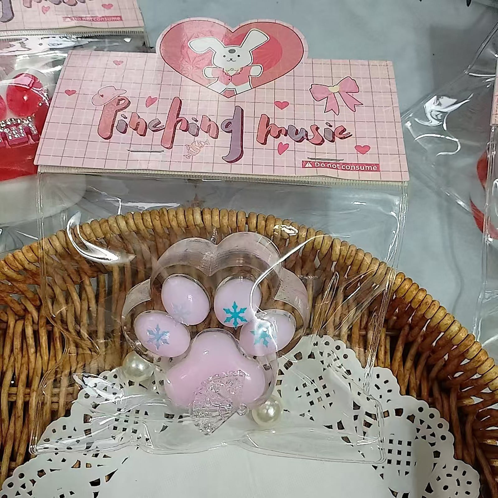 Giant Transparent Cat Paw Squishy - Super Soft TPR Slow Rising Stress ...