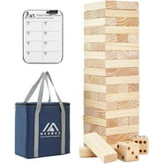 Jenga Giant - JS7 Oversized Extra Large Hardwood Stacks Up to 5 feet ...