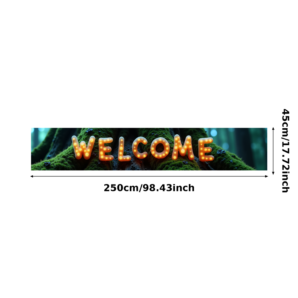 Giant Welcome Banner with Desert Themed Elements Backdrop Party ...