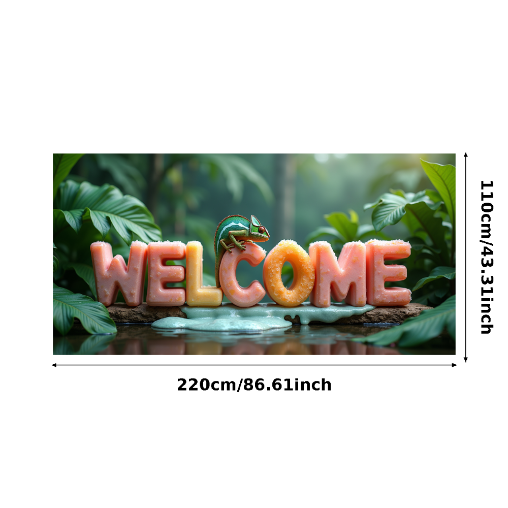Giant Welcome Letter Banner Desert Themed Backdrop Party Decorations ...
