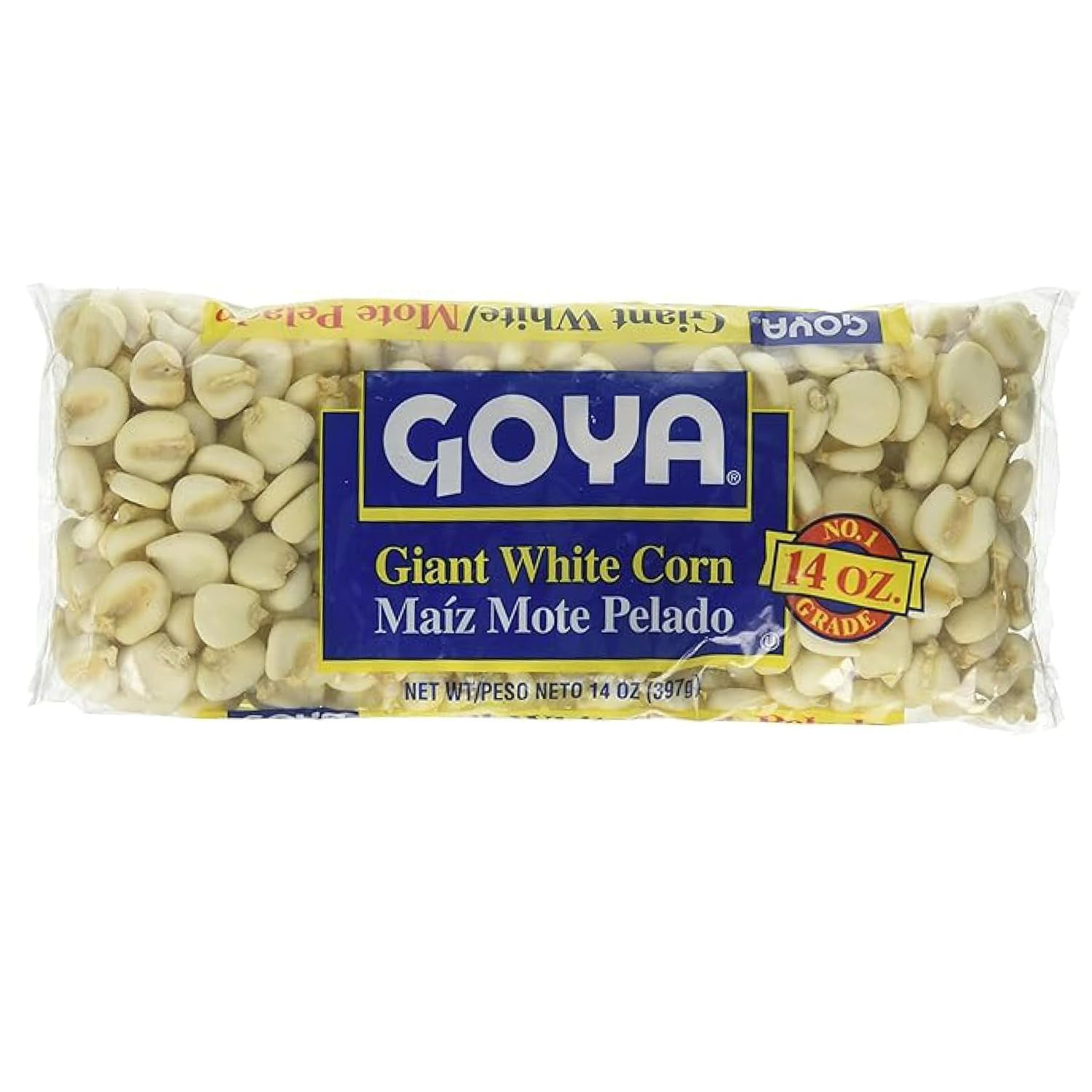 Giant White Corn by Goya, Whole White Hominy, Mexican Corn, Dried White ...