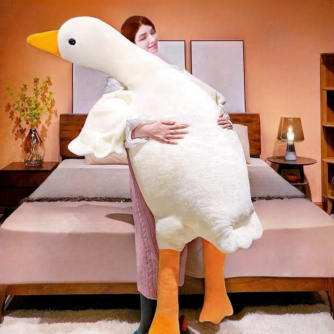 Giant White Goose Plush-, Very Huge Body Fat Goose Stuffed Animal, 6 ...