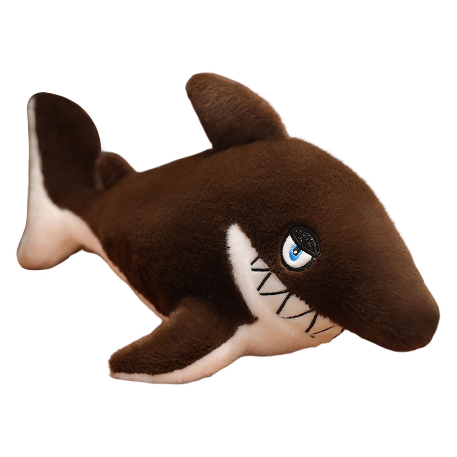 Giant White Shark Plush Toy - Soft Cuddly Stuffed Animal, 18 Inch Doll ...