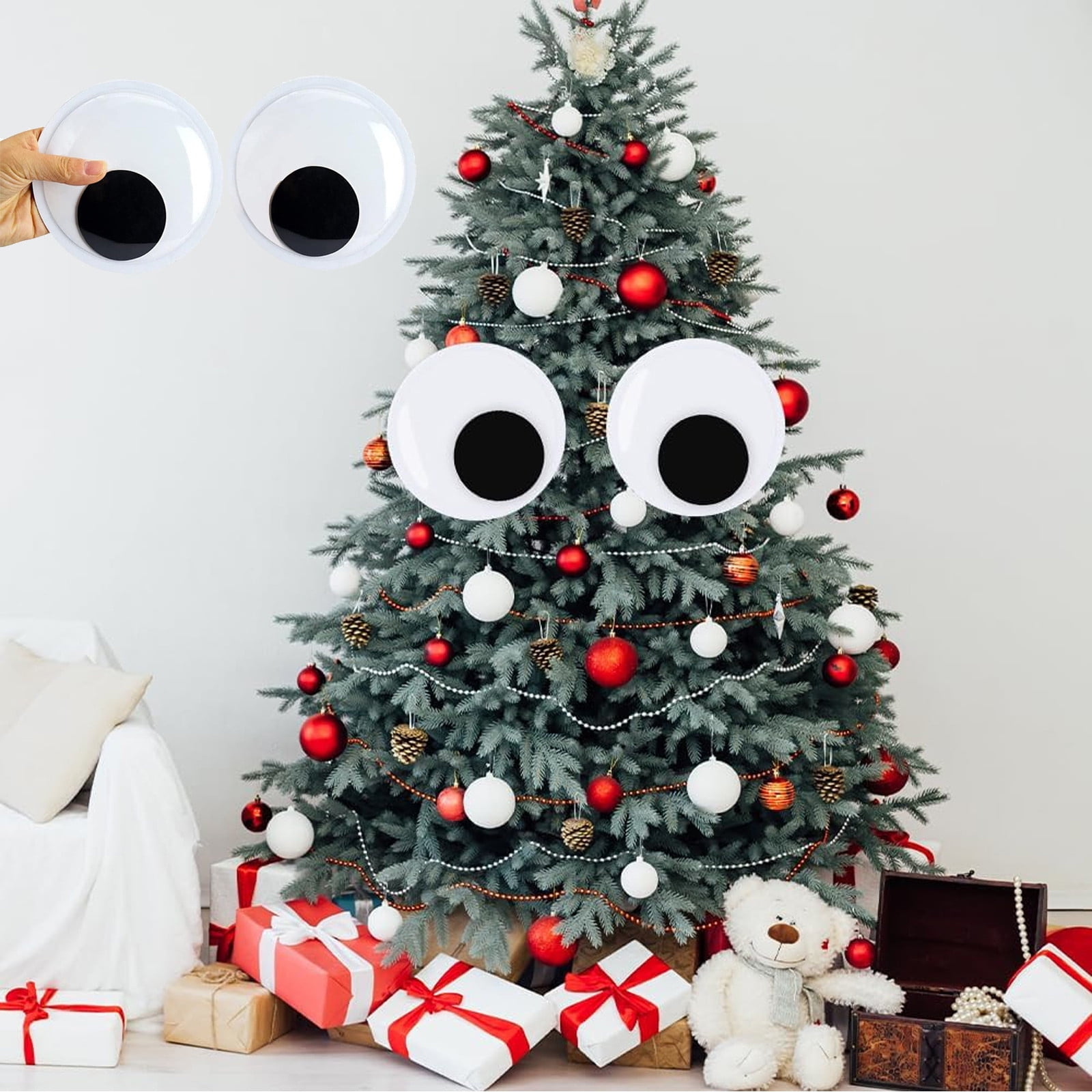 Giant Wiggle Eyes Googly Eyes Craft Eyes Self-Adhesive 2-Pack - Self ...