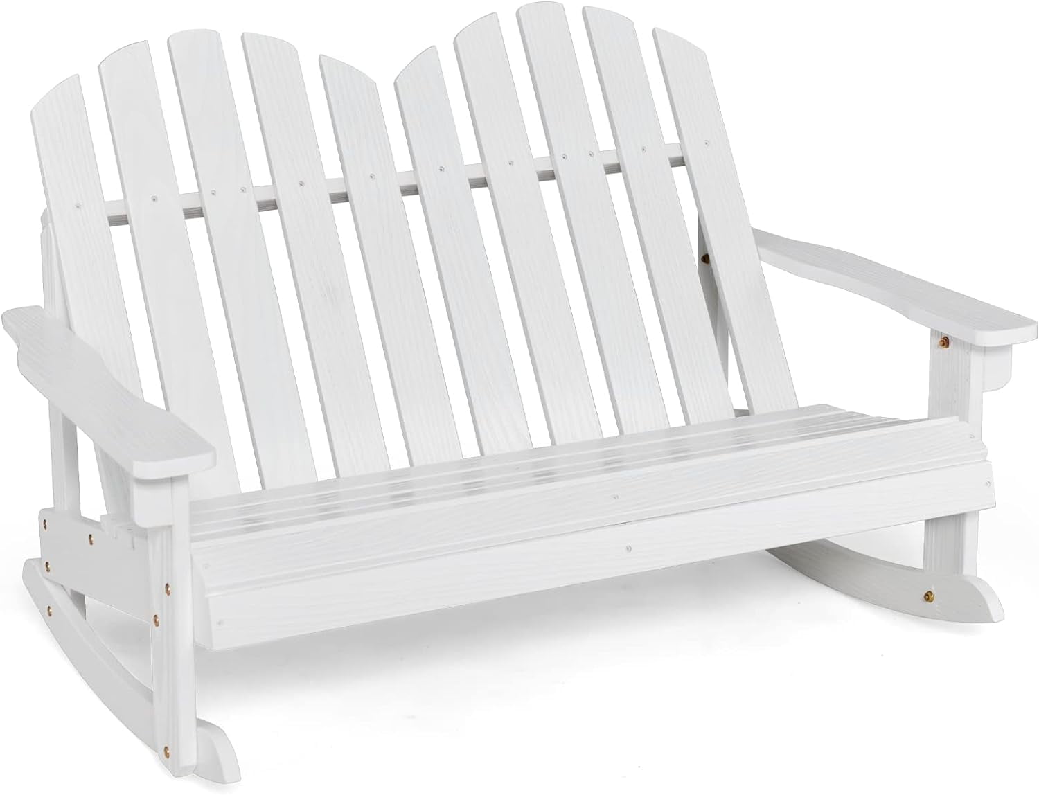 Giantex 2-Person Adirondack Rocking Chair - Kids Outdoor Rocking with ...