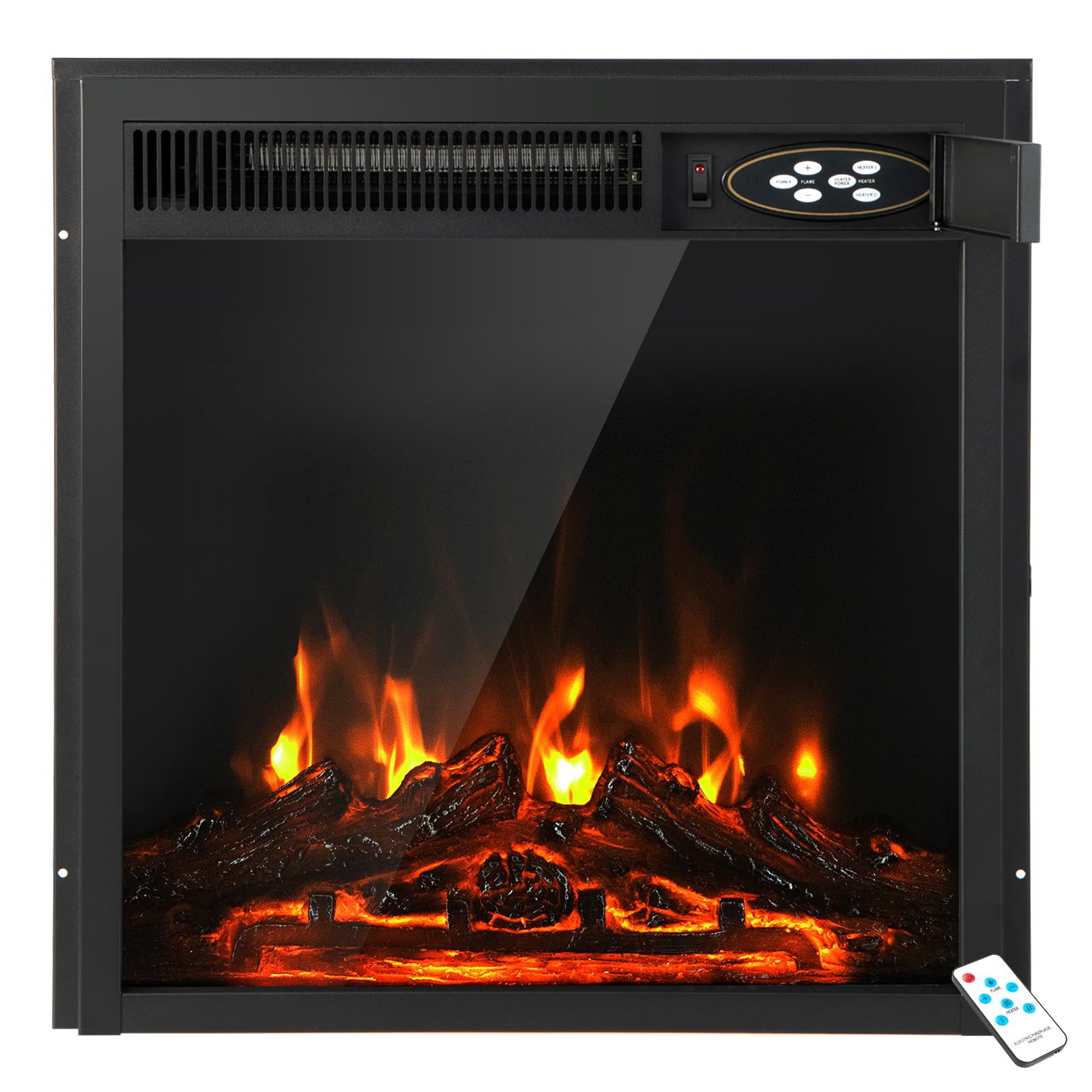 Giantex 22.5" Electric Fireplace Insert, 5100 BTU Recessed Freestanding ...