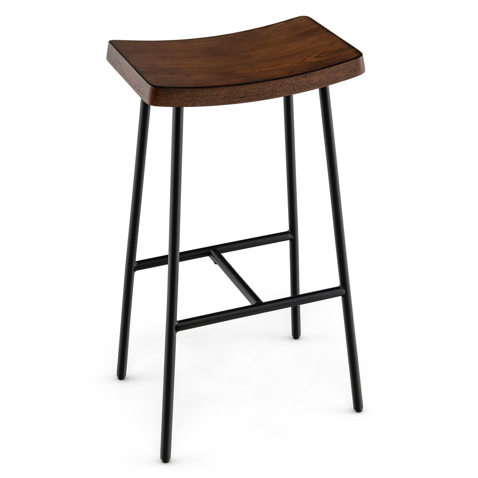 Giantex 29 Inch Height Industrial Saddle Stool, Backless Counter Bar ...