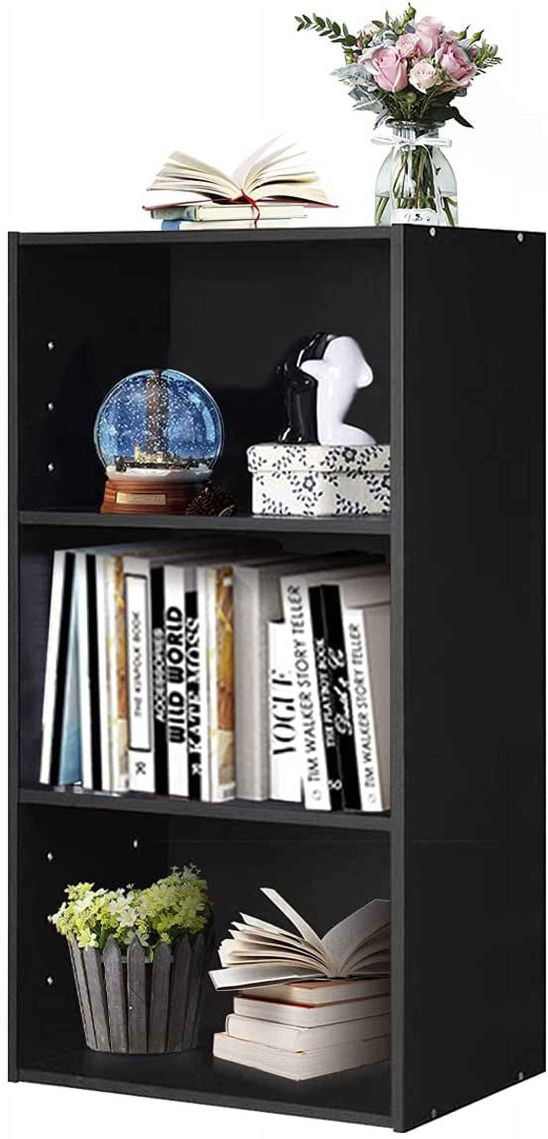 Giantex 3 Shelf Bookcase Book Shelves Open Storage Cabinet Multi ...