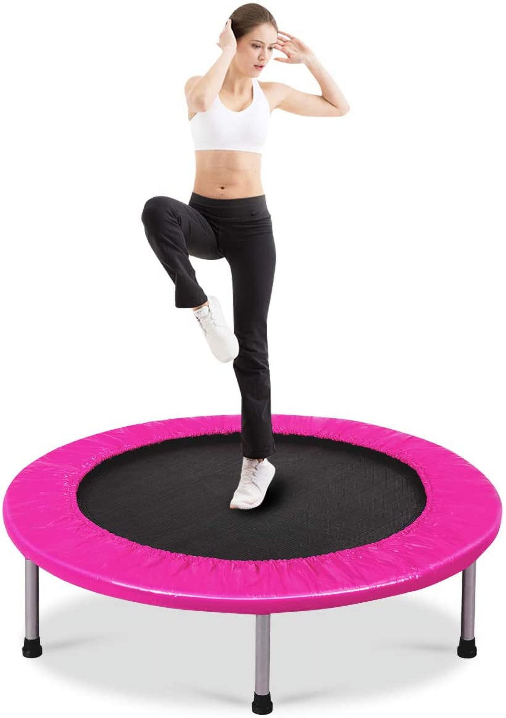 Giantex 36" 38" Foldable Rebounder Trampoline for Adults, Stable ...