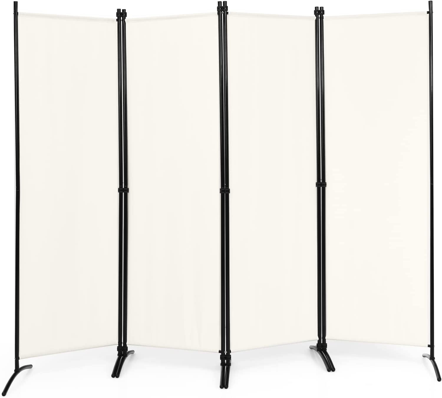 Giantex 6 Ft Tall 3 Panel Room Divider White, Lightweight Portable ...