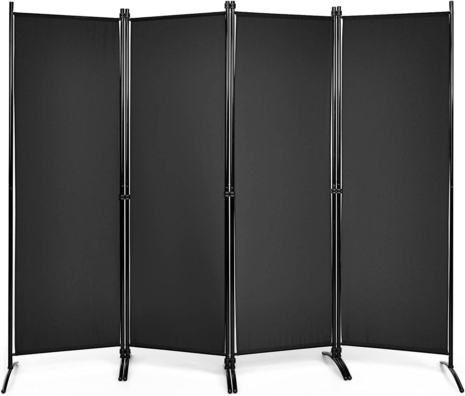 Giantex 6 Ft Tall 3 Panel Room Divider White, Lightweight Portable ...