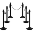 Giantex 6PCS Plastic Stanchion Set, Practical Crowd-Control Stanchion w ...