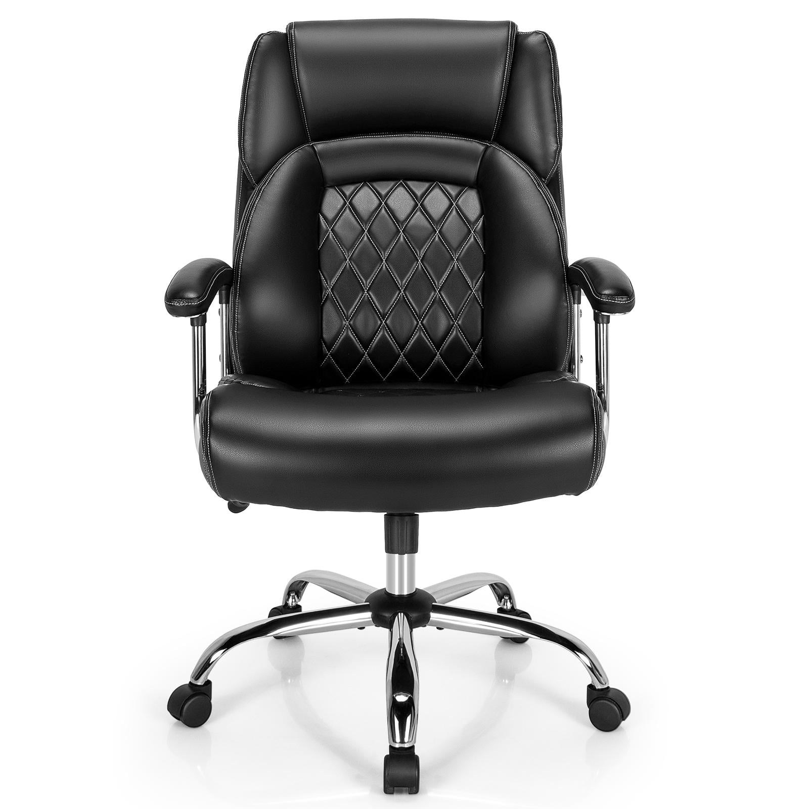 Giantex Big & Tall Office Chair, Computer Chair W/Padded Armrest ...