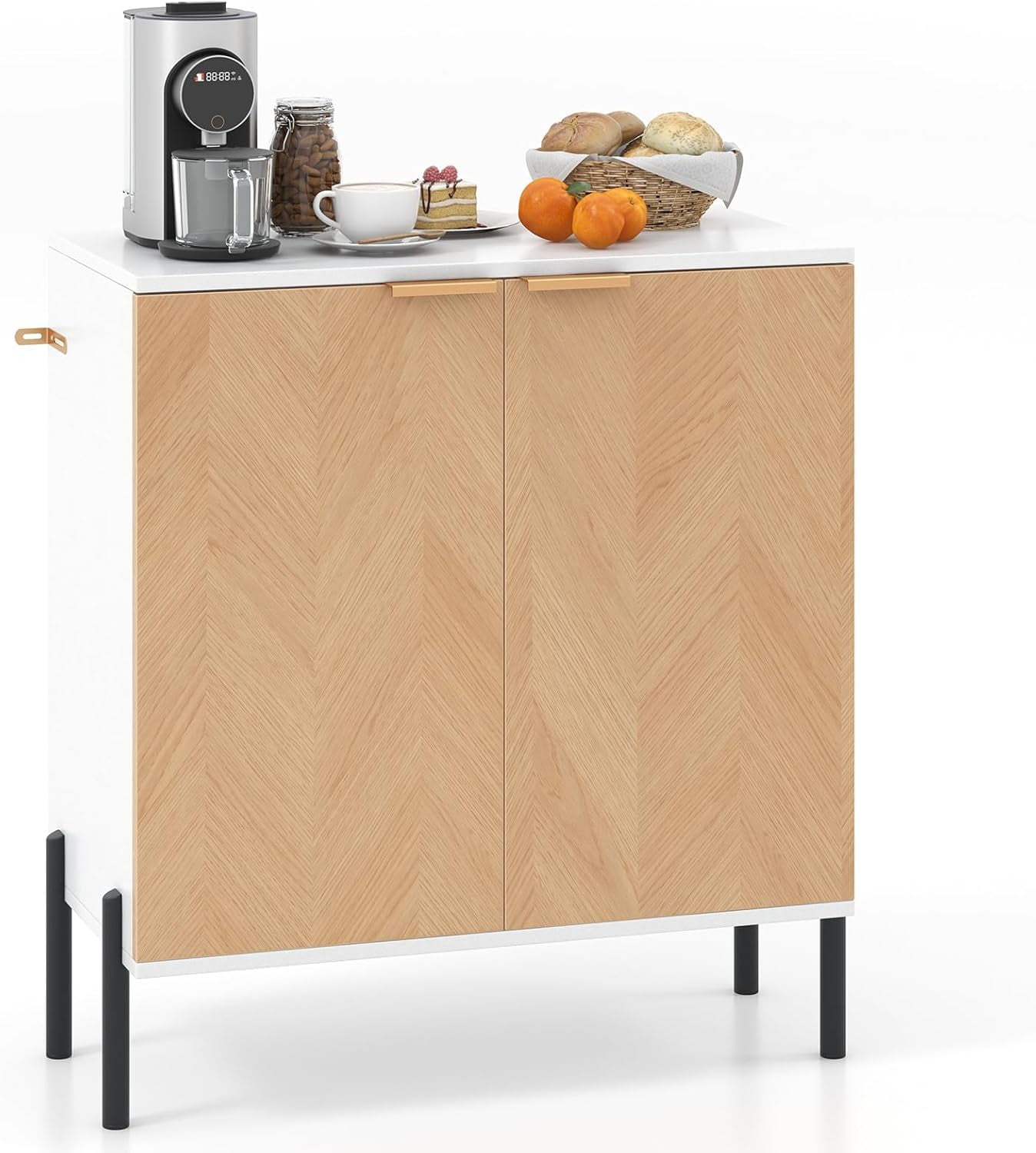 Giantex Buffet Cabinet w/Storage, Kitchen Sideboard, Small Accent ...