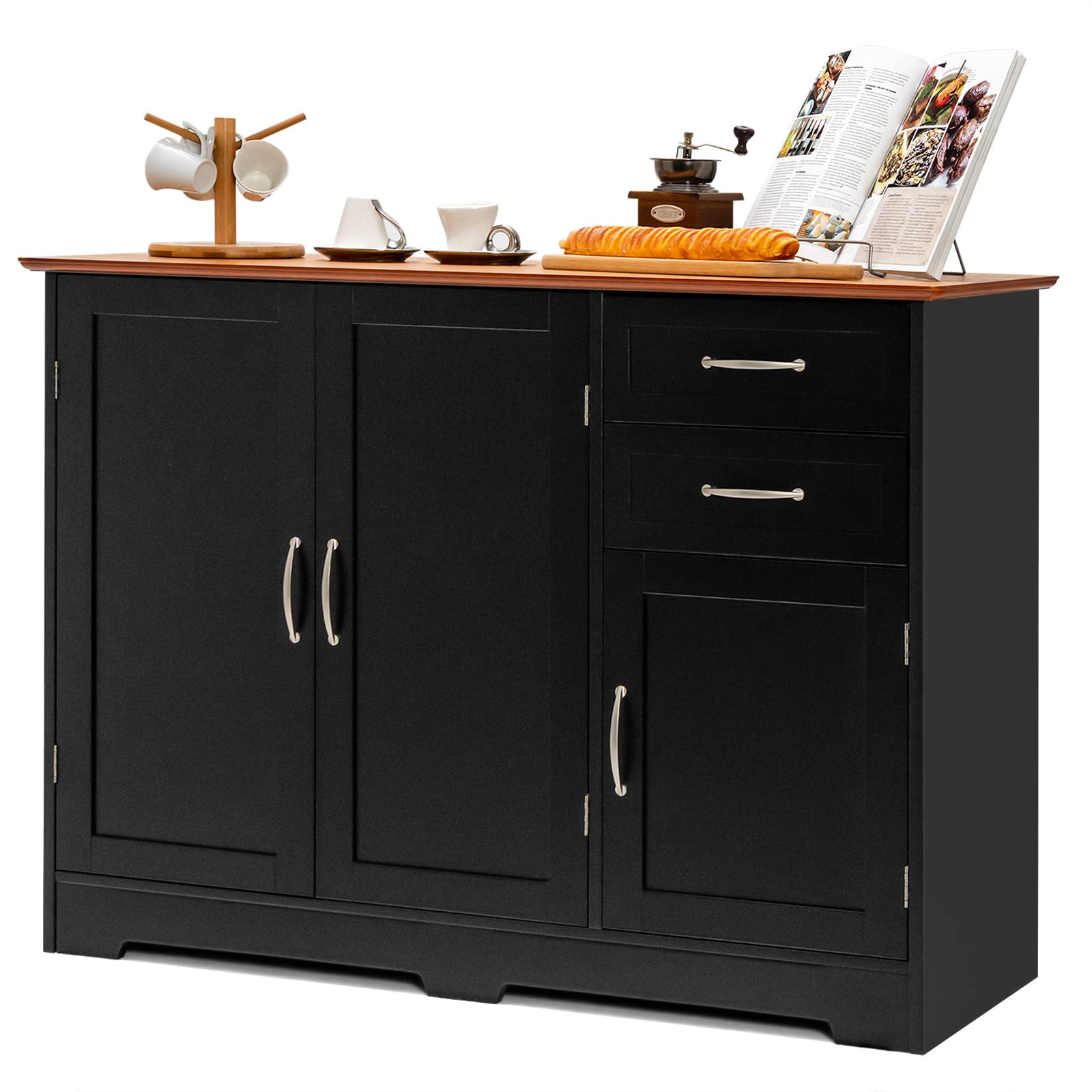 Giantex Buffet Sideboard Storage Credenza Cabinet Console Table Kitchen ...