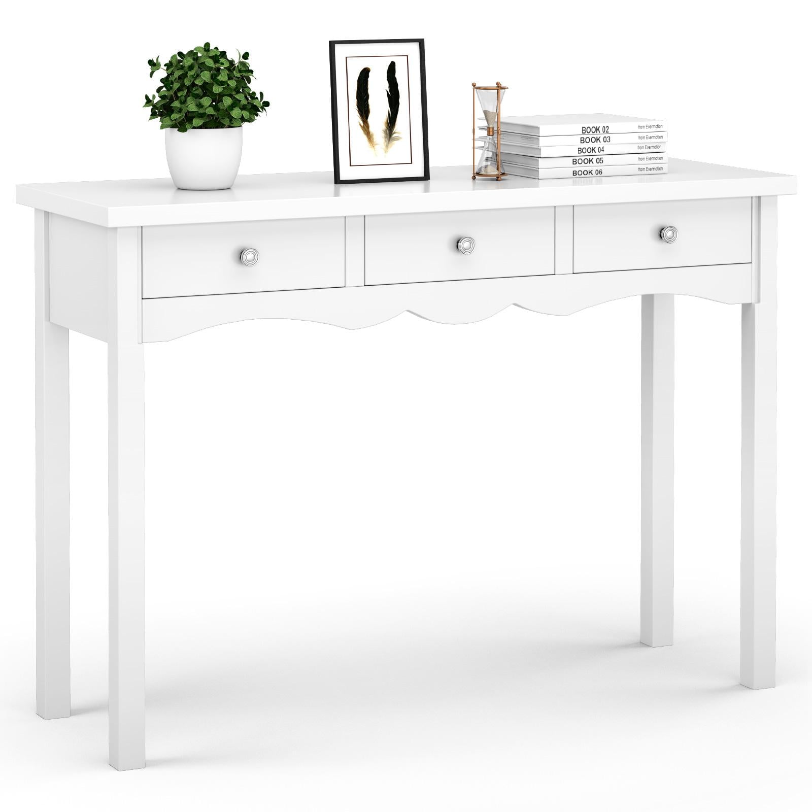 Giantex Console Table, 3-Drawer Hallway Entry Furniture ...