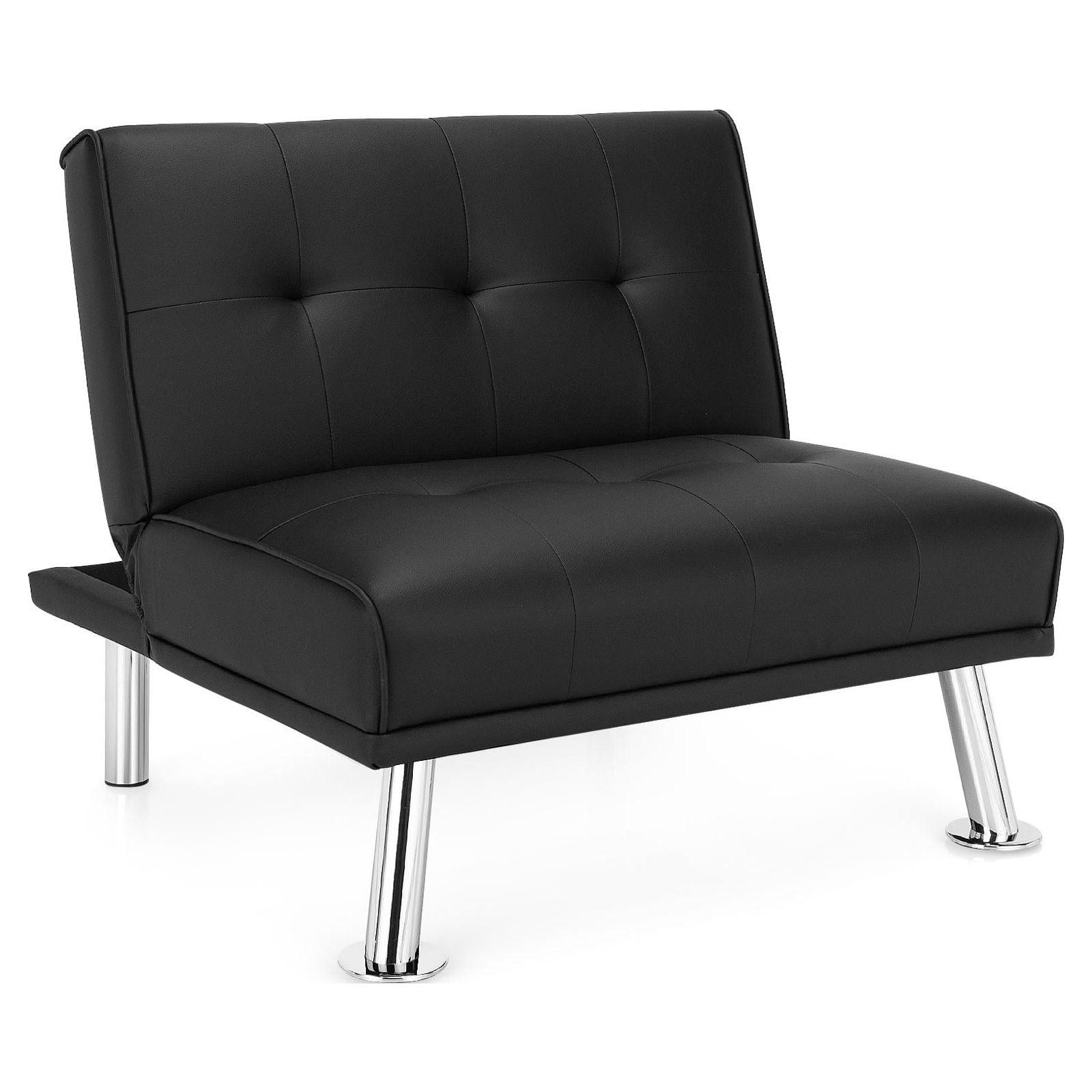 Giantex Convertible Single Sofa Modern Futon and Couch Set with ...