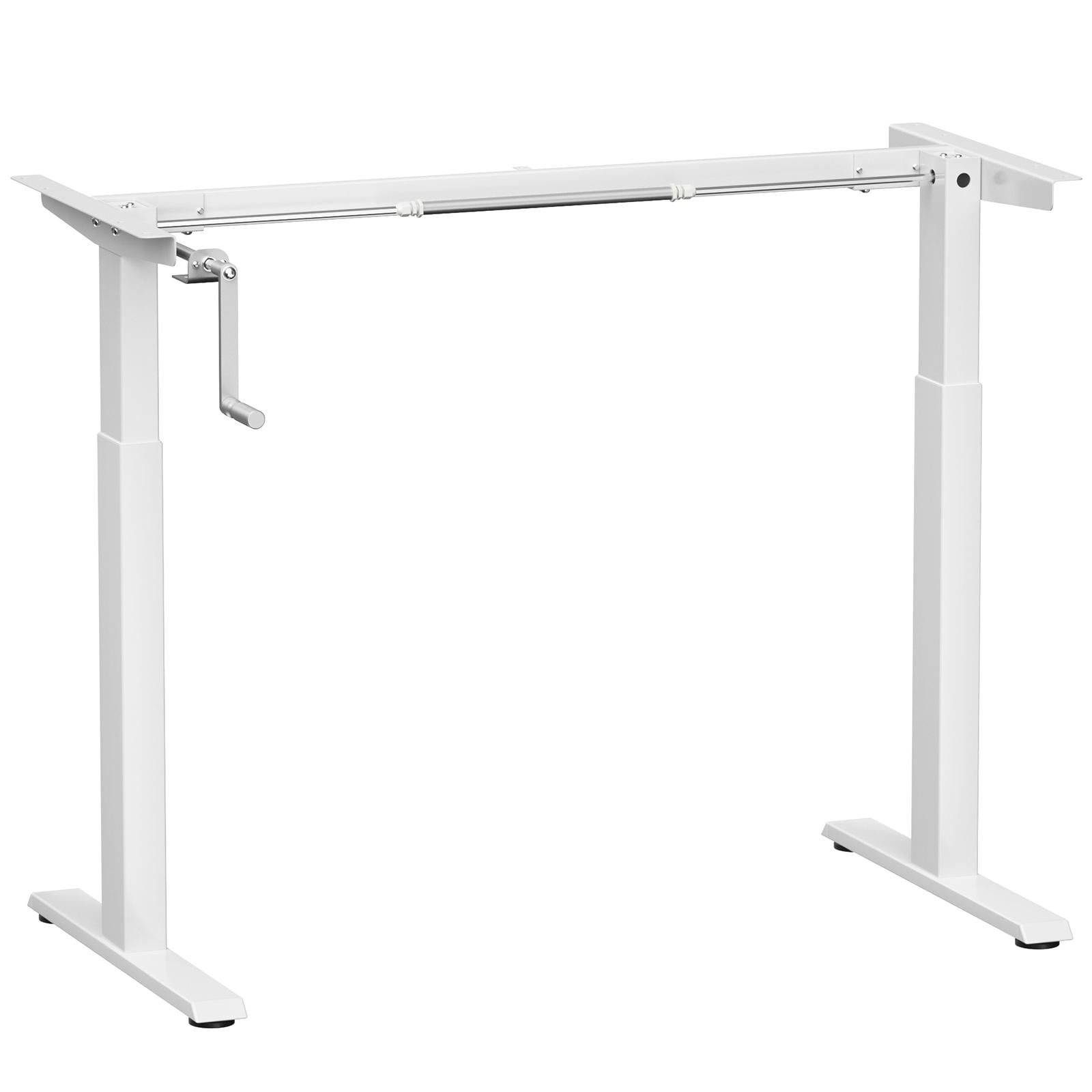 Giantex Crank Height Adjustable Standing Desk Frame, Manual Hand Crank ...