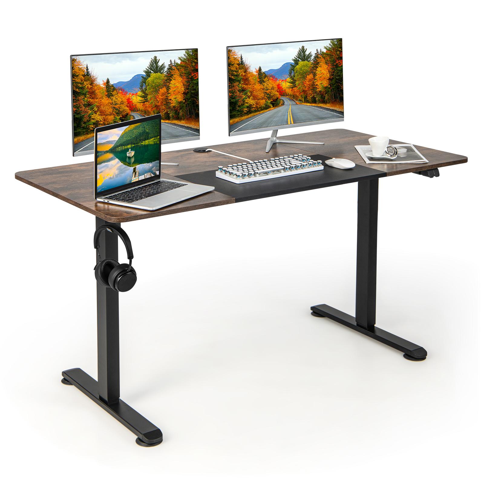 Giantex Electric Height Adjustable Standing Desk, Ergonomic Stand ...