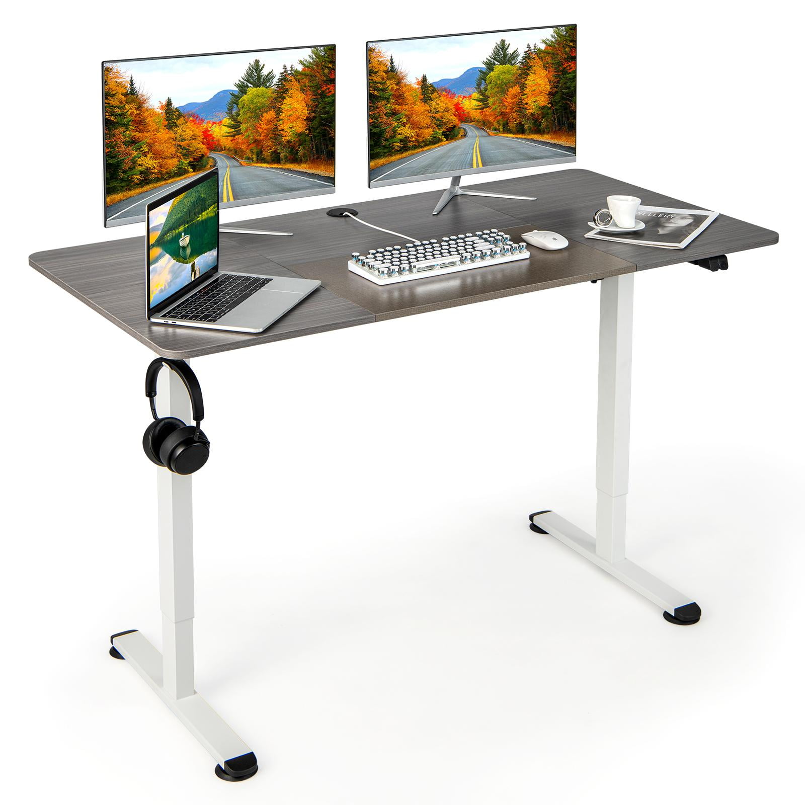 Giantex Electric Height Adjustable Standing Desk, Ergonomic Stand ...