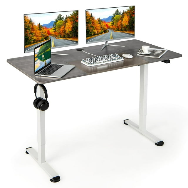 Giantex Electric Height Adjustable Standing Desk, Ergonomic Stand ...